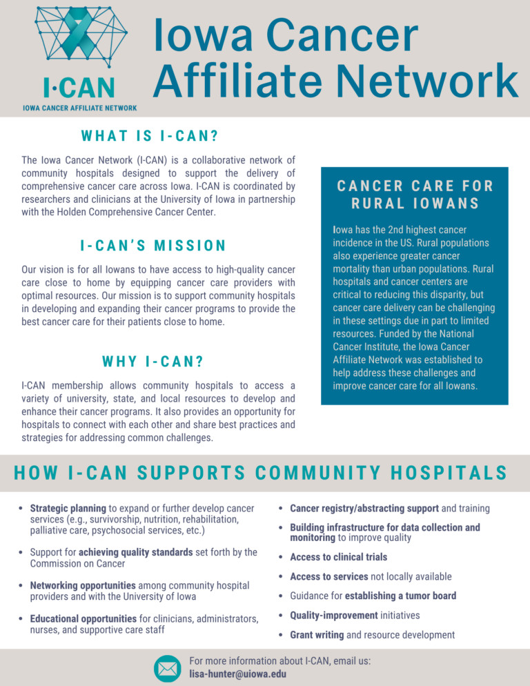 Iowa Cancer Affiliate Network – Iowa Cancer Registry